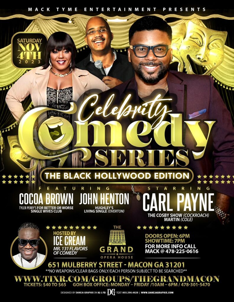 Celebrity Comedy Series Black Hollywood Edition - The Piedmont Grand ...